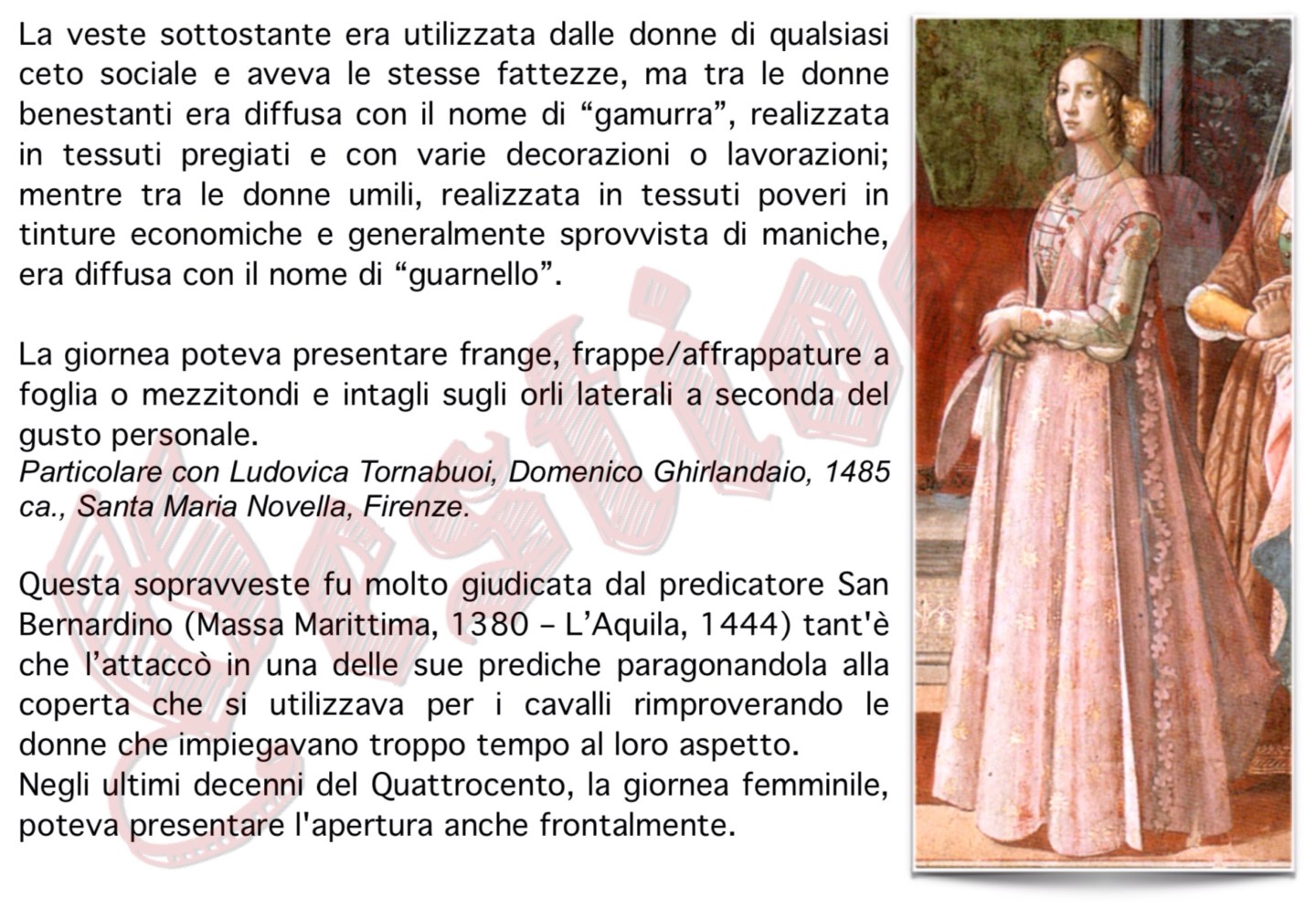 La Giornea – Vestioevo